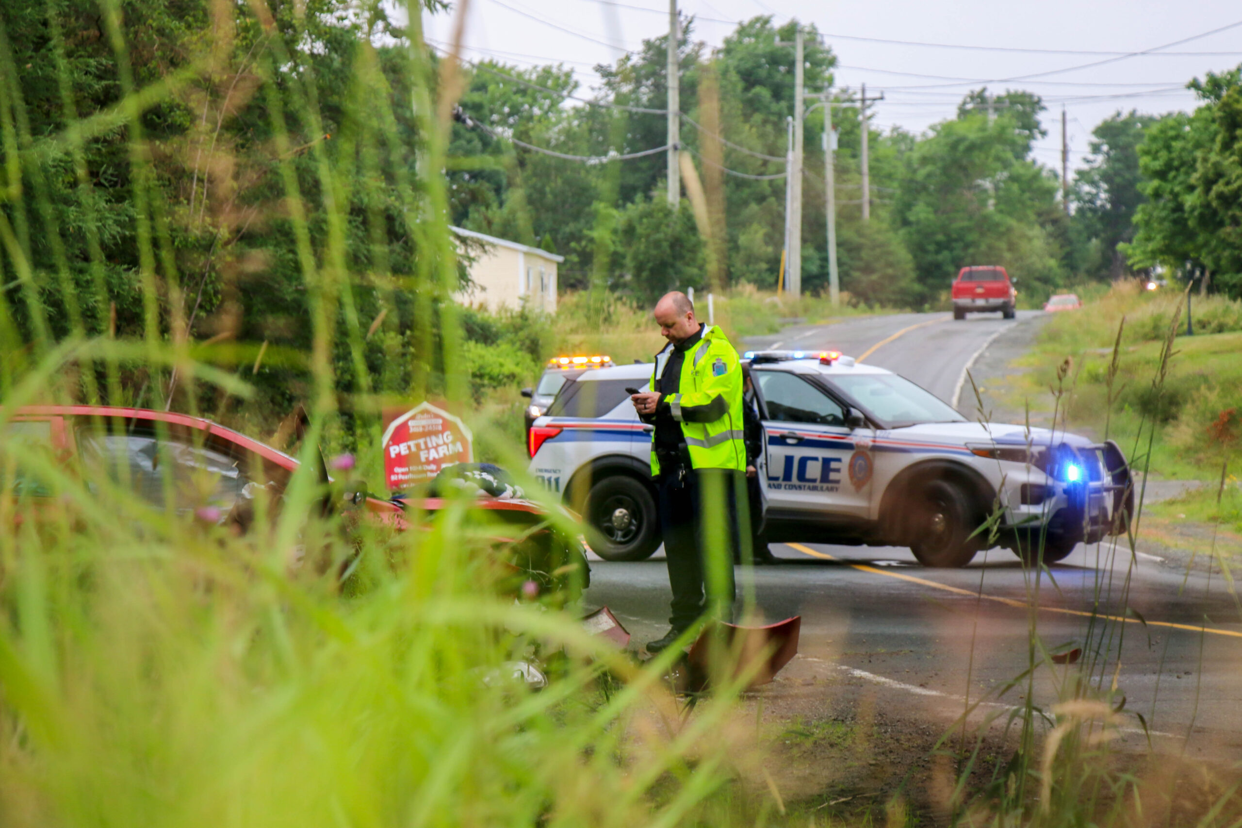 Updated Single Vehicle Crash Closes Portion Of Pearltown Road Sends