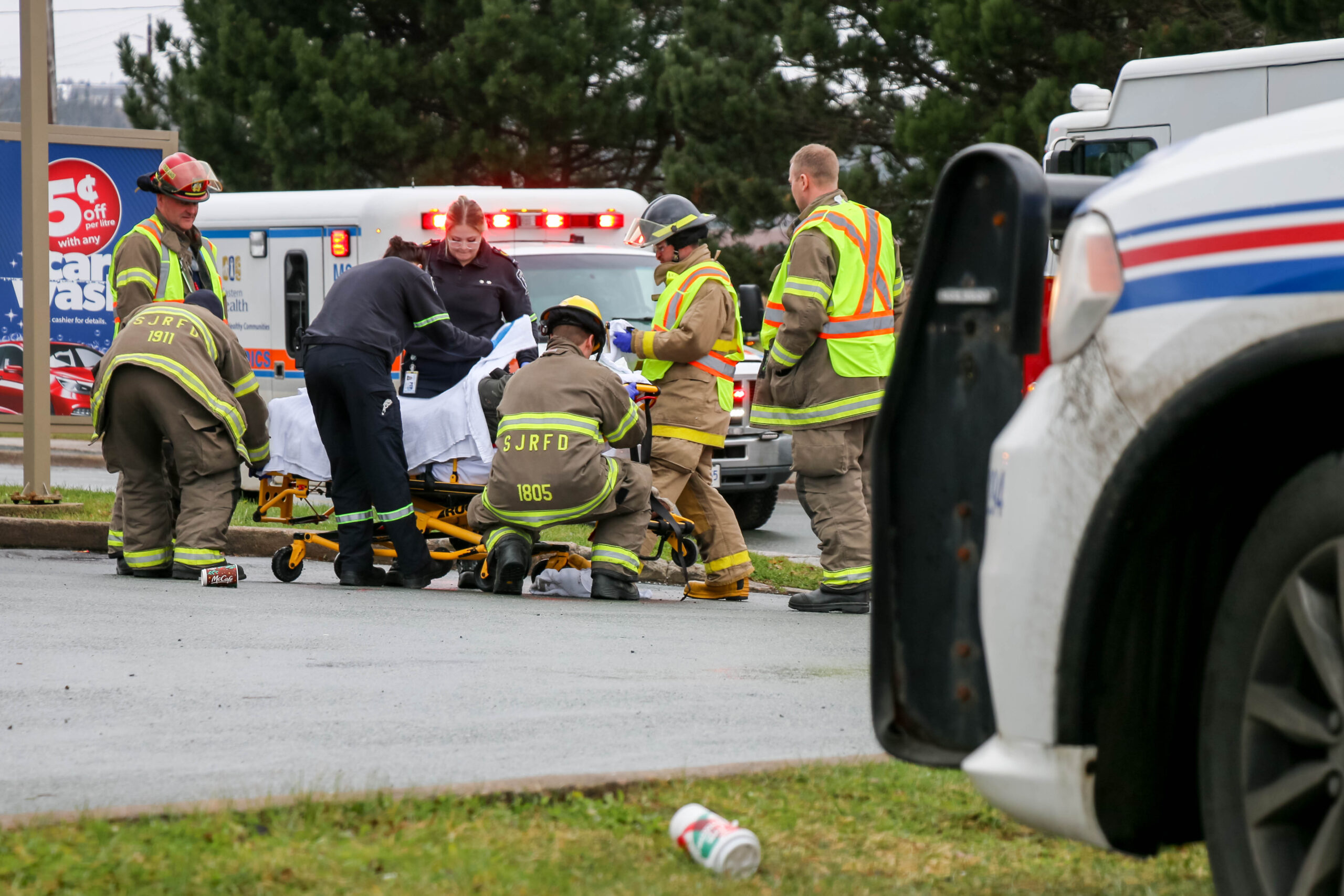 Pedestrian taken to hospital after being struck by a vehicle late ...