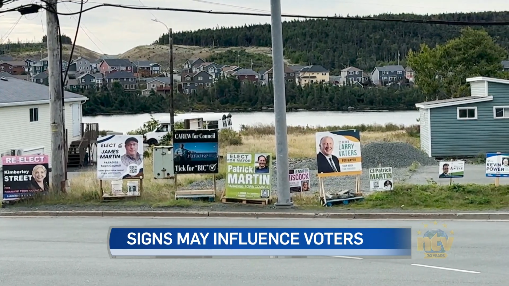 Signs, signs, everywhere signs amid provincial and municipal election ...